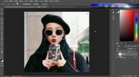 怎样用ps制作水粉画效果和墨镜反光效果呢