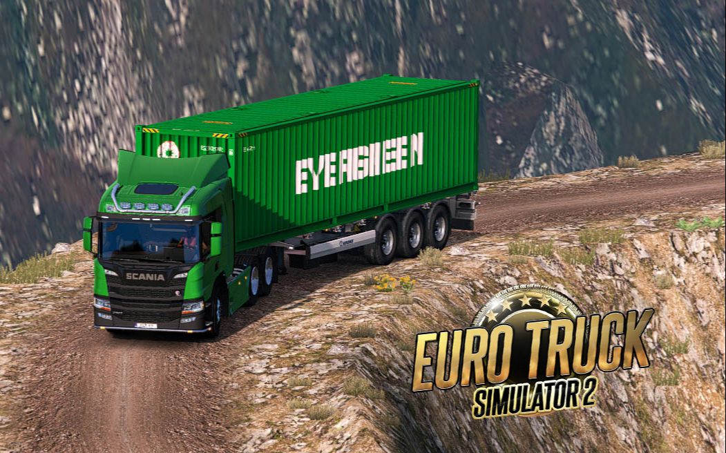 「欧洲卡车模拟2」极端道路地图-摸着黑终于把货送到了 Euro Truck ...