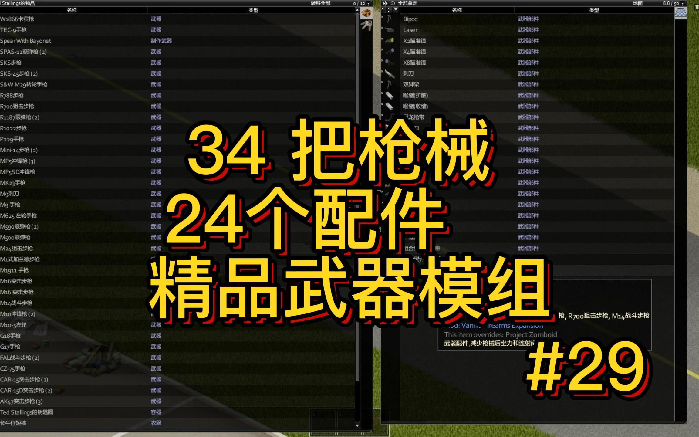 60万订阅的精品枪械模组#29《僵尸毁灭工程》