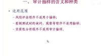 第一节 审计抽样的含义和种类