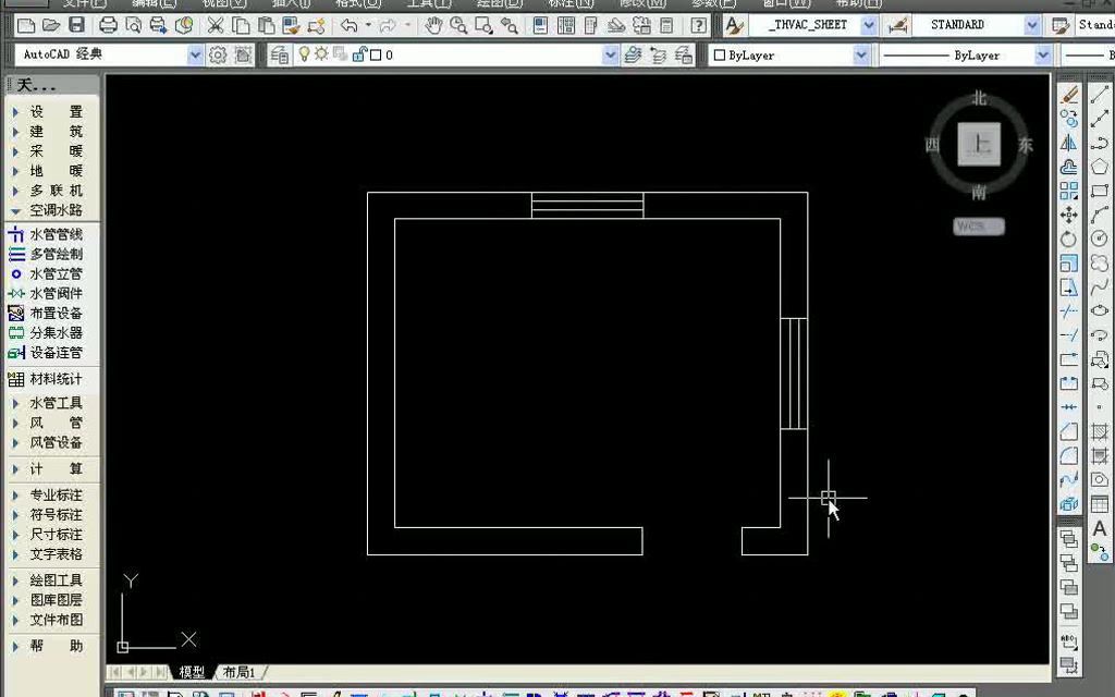 天正暖通风管绘制视频教程-多管绘制