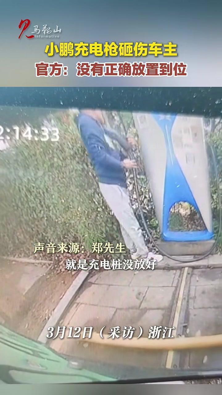 小鹏充电枪砸伤车主官方:没有正确放置到位(来源:新界编辑:许玥宁)#...