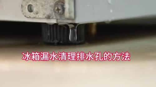 冰箱漏水清理排水孔的方法