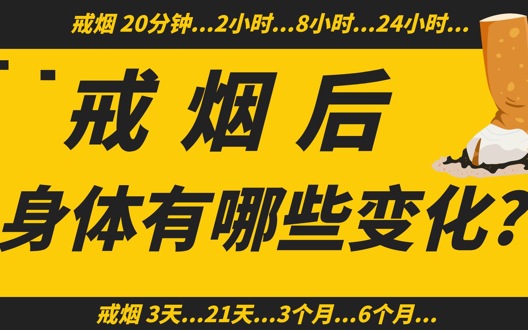 戒烟后身体会出现的各种变化