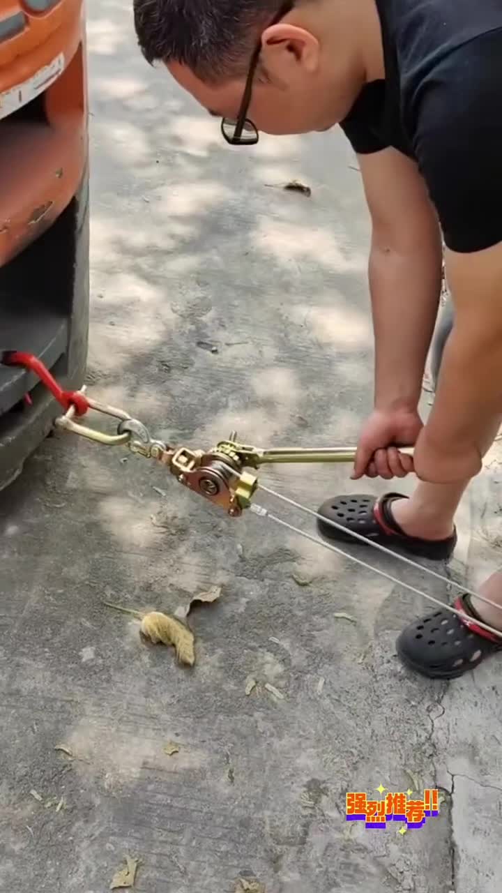 钢丝绳紧线器万能多功能卡线器电力电工拉紧器 荷缔机#五金工具 #...