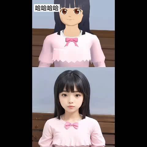 给动漫人物画人形