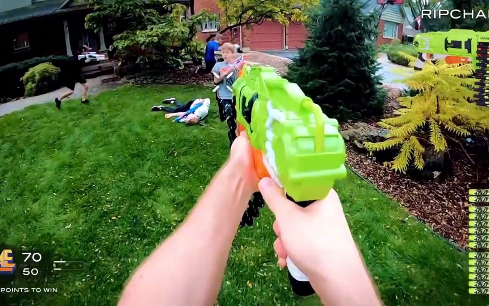 ...真人模拟】第一视角 nerf 射击枪战游戏 室内 软弹玩具枪 多人模拟枪战