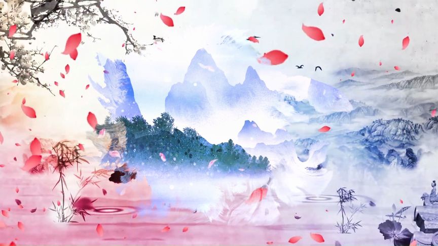 唯美水墨转场素材及使用介绍