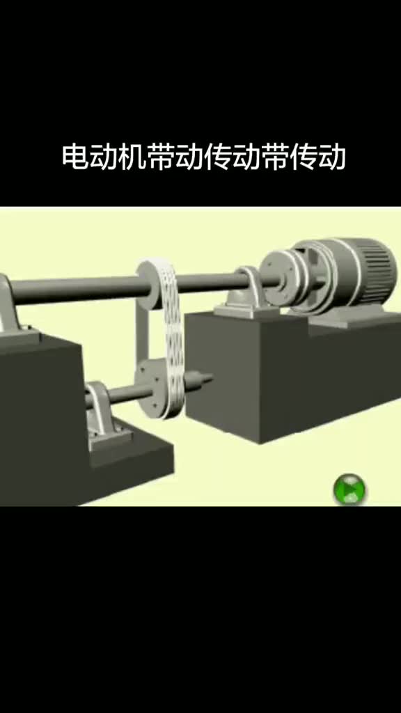 电动机带动传动带传动