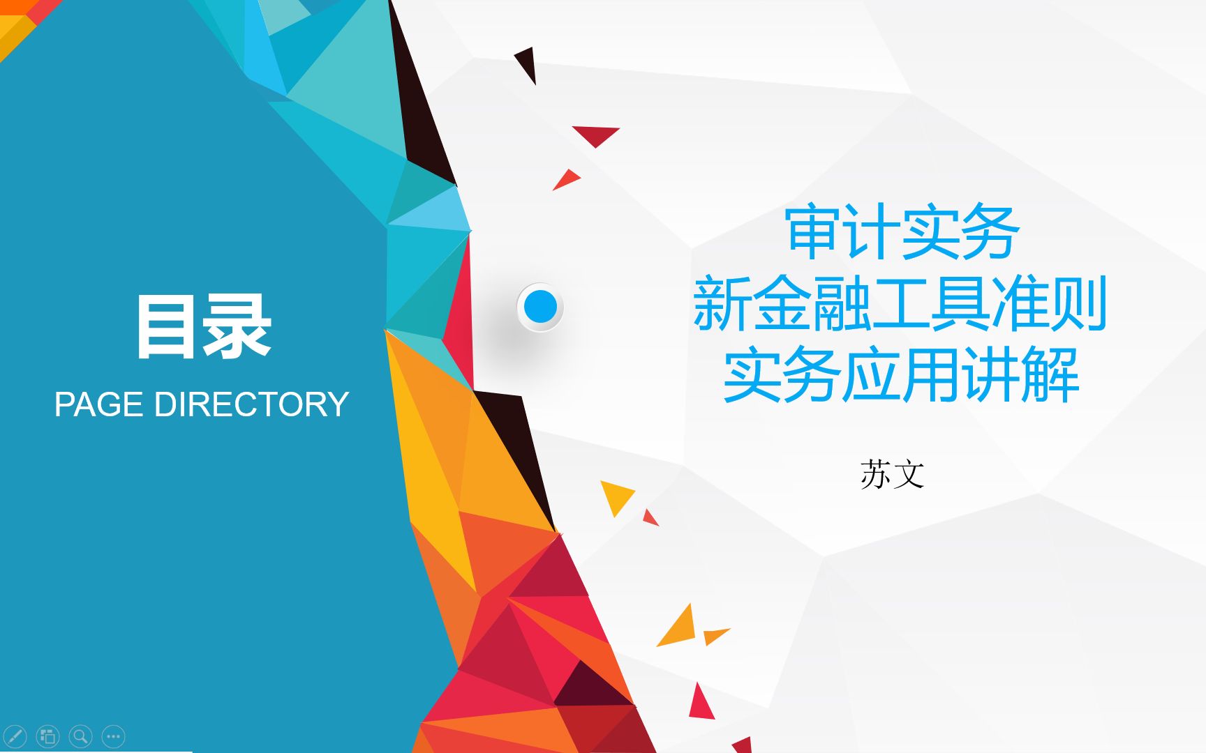 审计实务新金融工具准则应用讲解