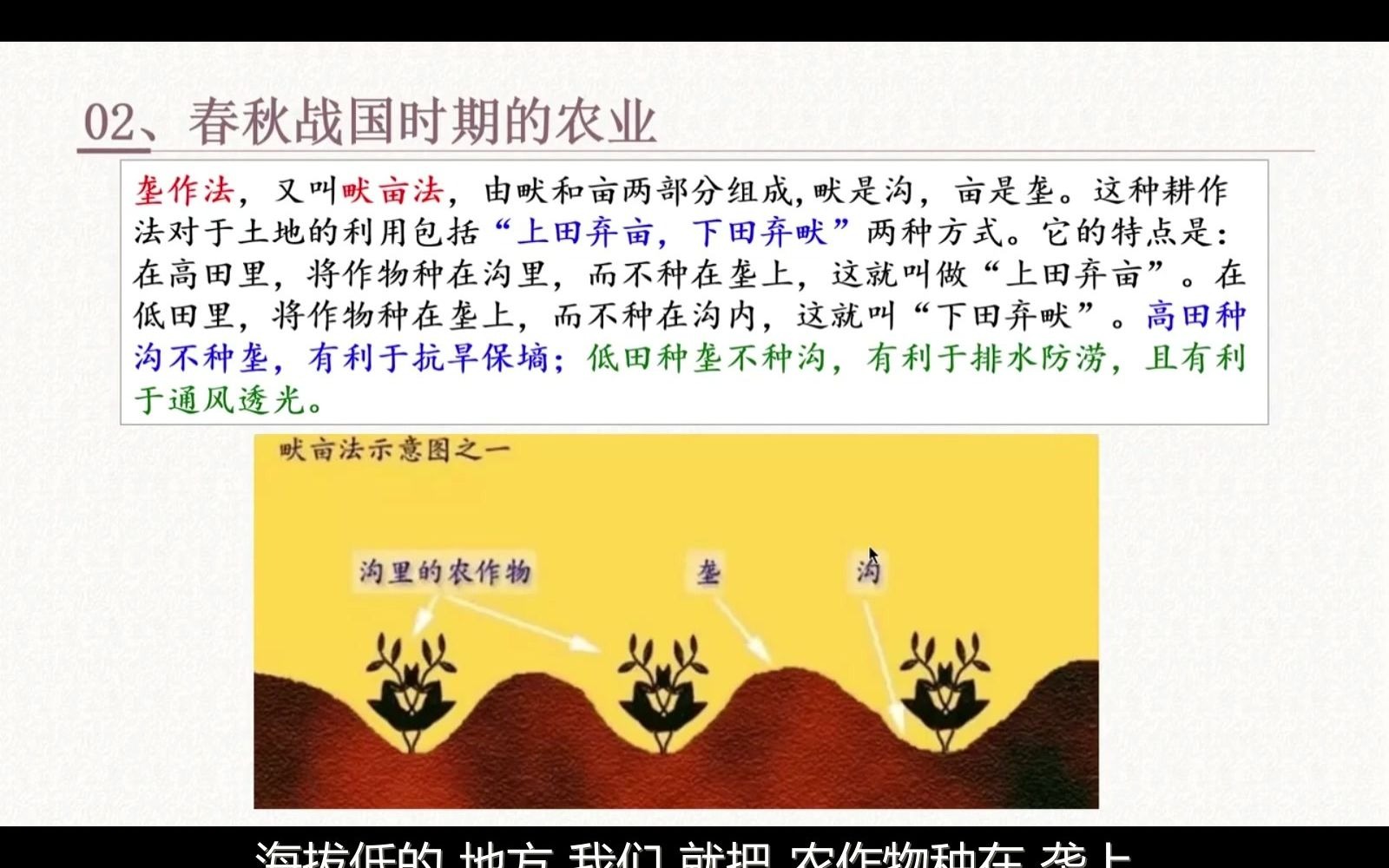 (有字幕)精耕细作、传统农业、春秋战国时期、都江堰、生产力和生产...