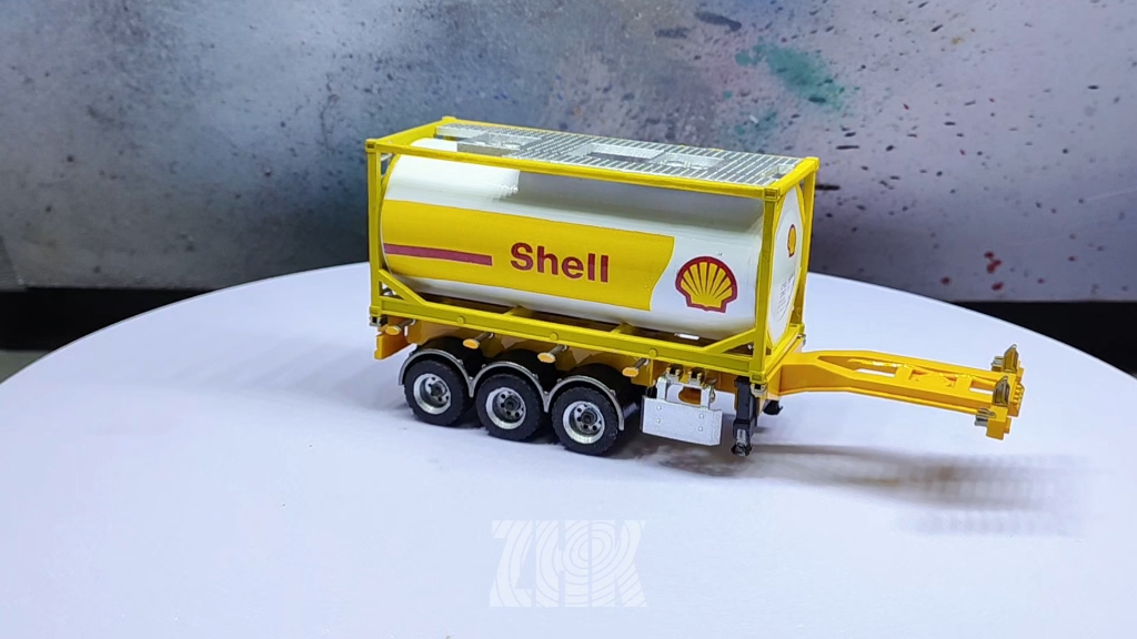 64比例拖挂模型-油罐箱