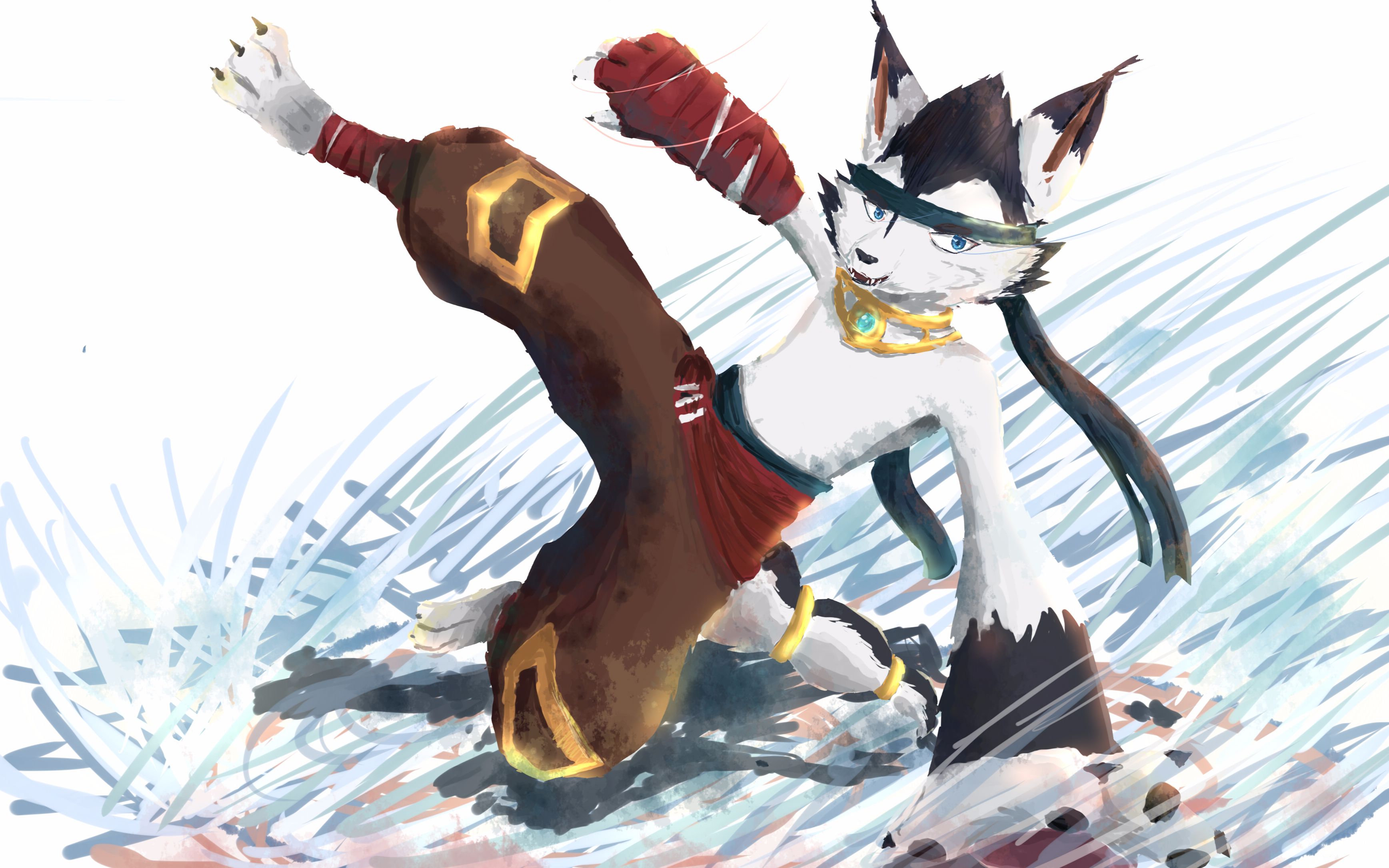 【巨兵长城传】画一只小野(上色)