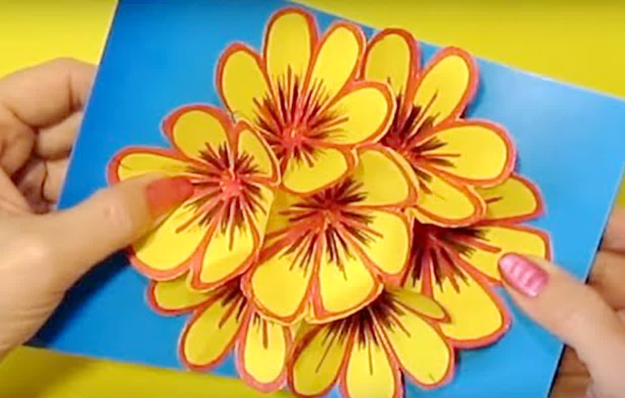 孩子的寒假手工作业交了吗?教你制作立体手工贺卡,简单易学