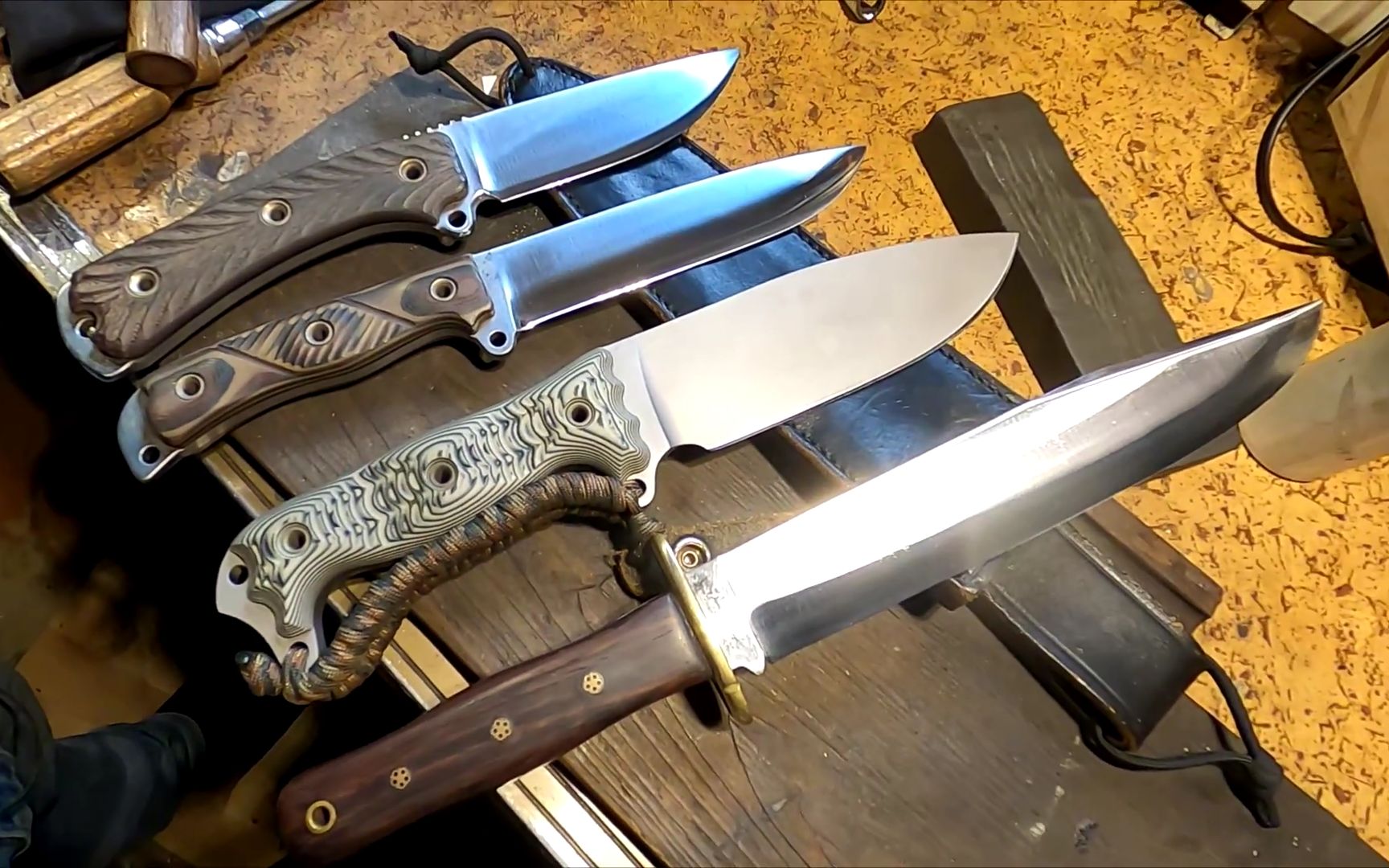 【刀具打磨】帮3把巴斯和1把冷钢重新开刃