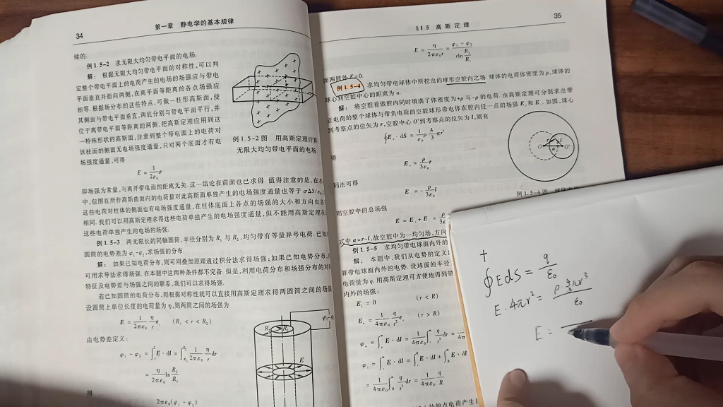 电磁学 填补法 和 相互作用能