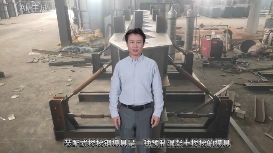 装配式楼梯钢模具制作加工,混凝土楼梯预制钢模具,预制楼梯钢模具