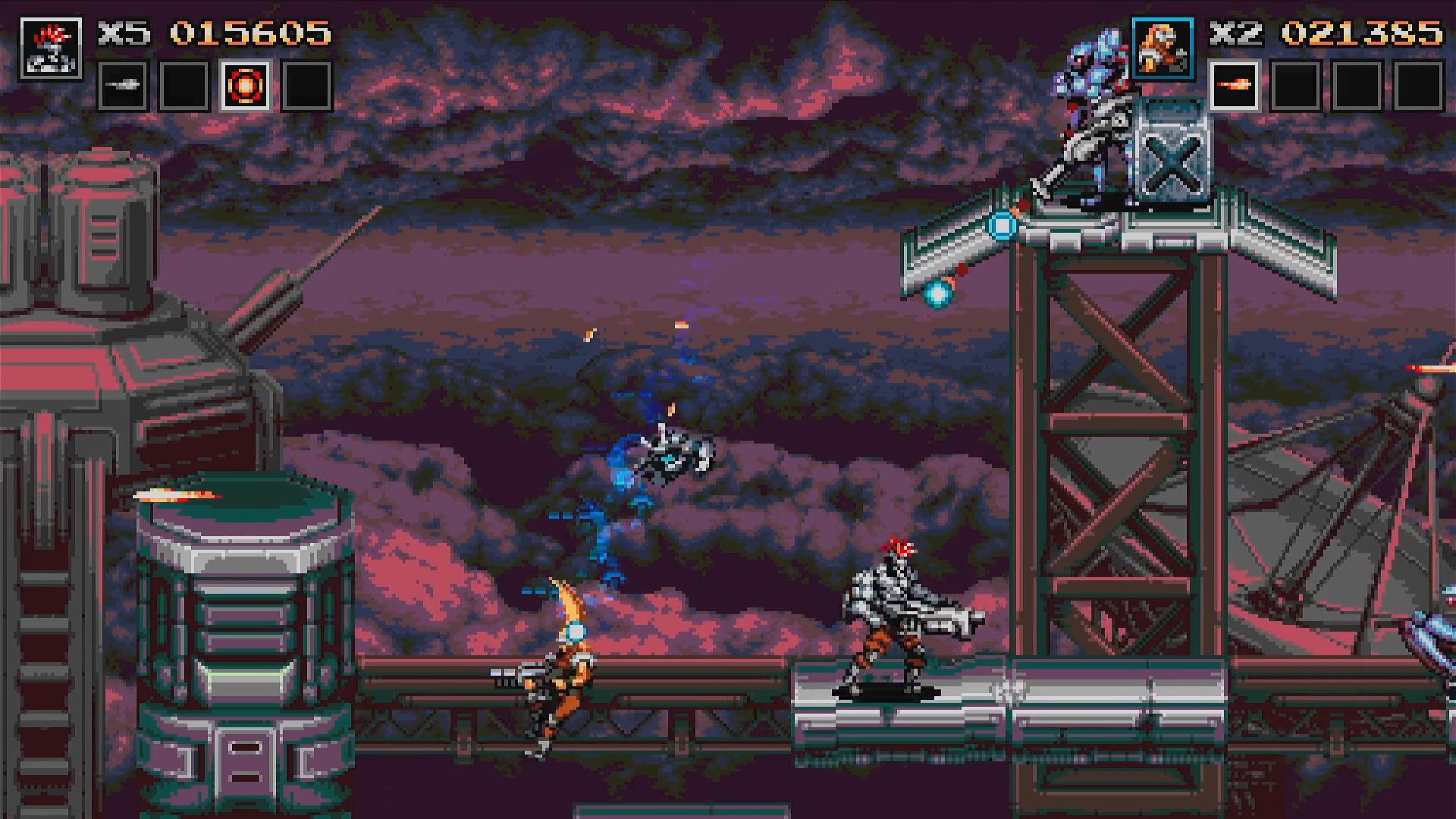 儿子本地双人合作《炽热合金》Blazing Chrome 怀旧向,高难度魂斗罗 ...