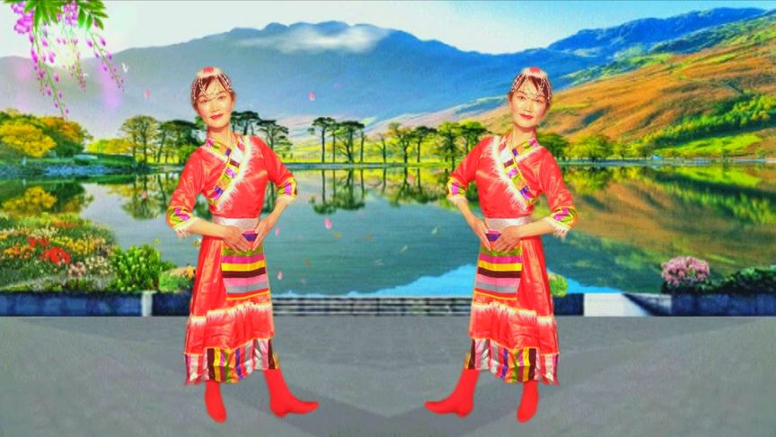 欢快活泼藏族舞《洗衣歌》经典老歌真好听,舞蹈更好看