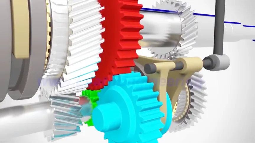 详解手动变速器的工作原理,3D动画中文讲解