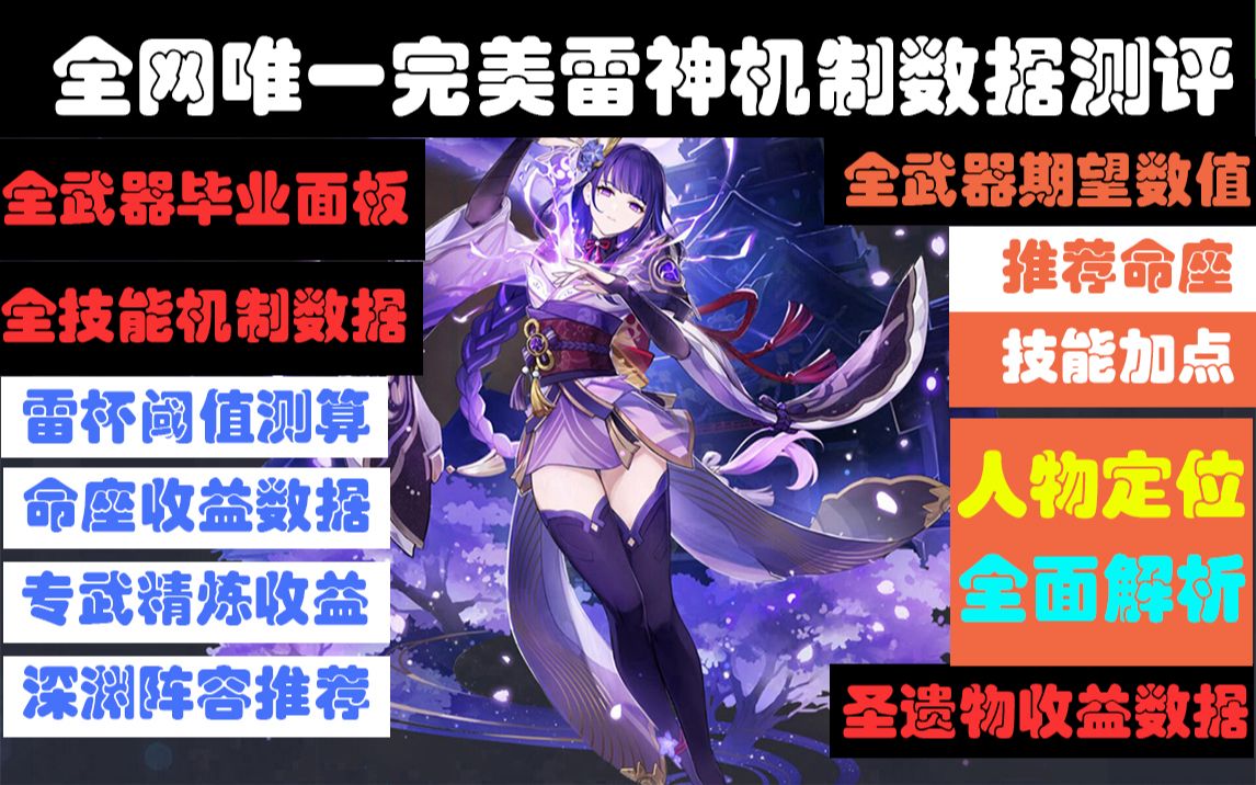 ...(全武器毕业面板、全技能机制数据、全武器期望值、深渊阵容推荐、...