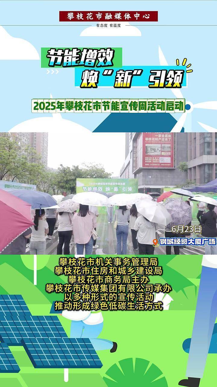 节能增效焕"新"引领|2025年攀枝花市节能宣传周活动举行