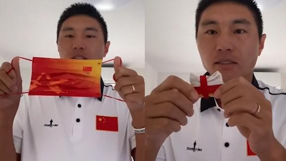 东京奥运会带国旗的口罩使用后如何处理?细心折好收纳,回国处理