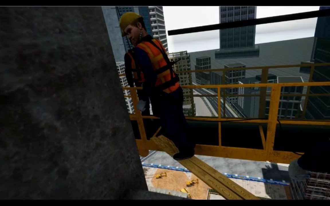 VR建筑工地施工安全教育培训体验馆吊篮故障伤害体验