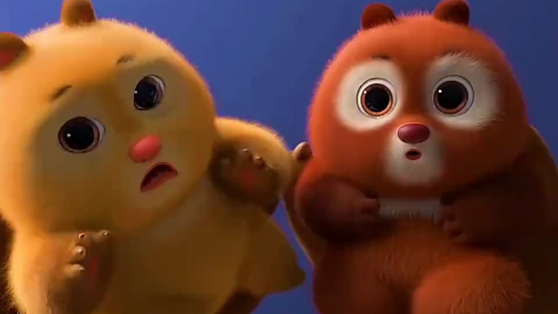 熊妈照顾幼儿时期的熊大熊二