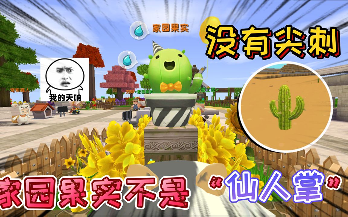 迷你世界:家园果实不是沙漠中的“仙人掌”它的身上没有尖尖的刺
