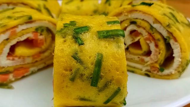 早餐最美味的做法,5个鸡蛋,1把葱,咬一口满嘴香,做法超简单