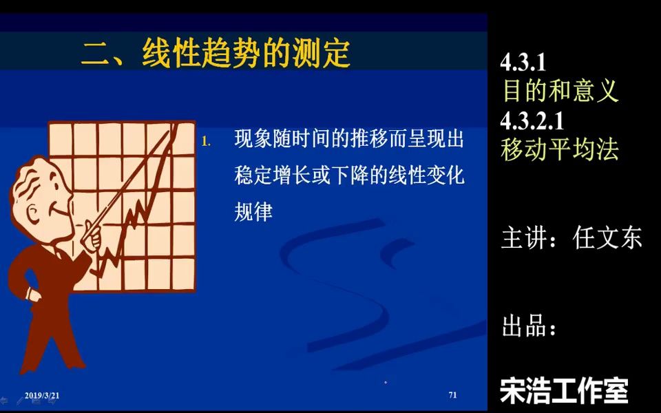 《统计学》4.3.1目的和意义和4.3.2.1移动平均法
