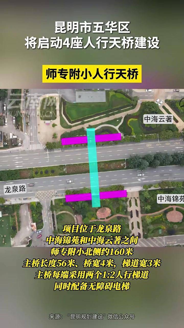 ...4个项目的建设,工程计划2026年完工。#交通#昆明#天桥#便利生活
