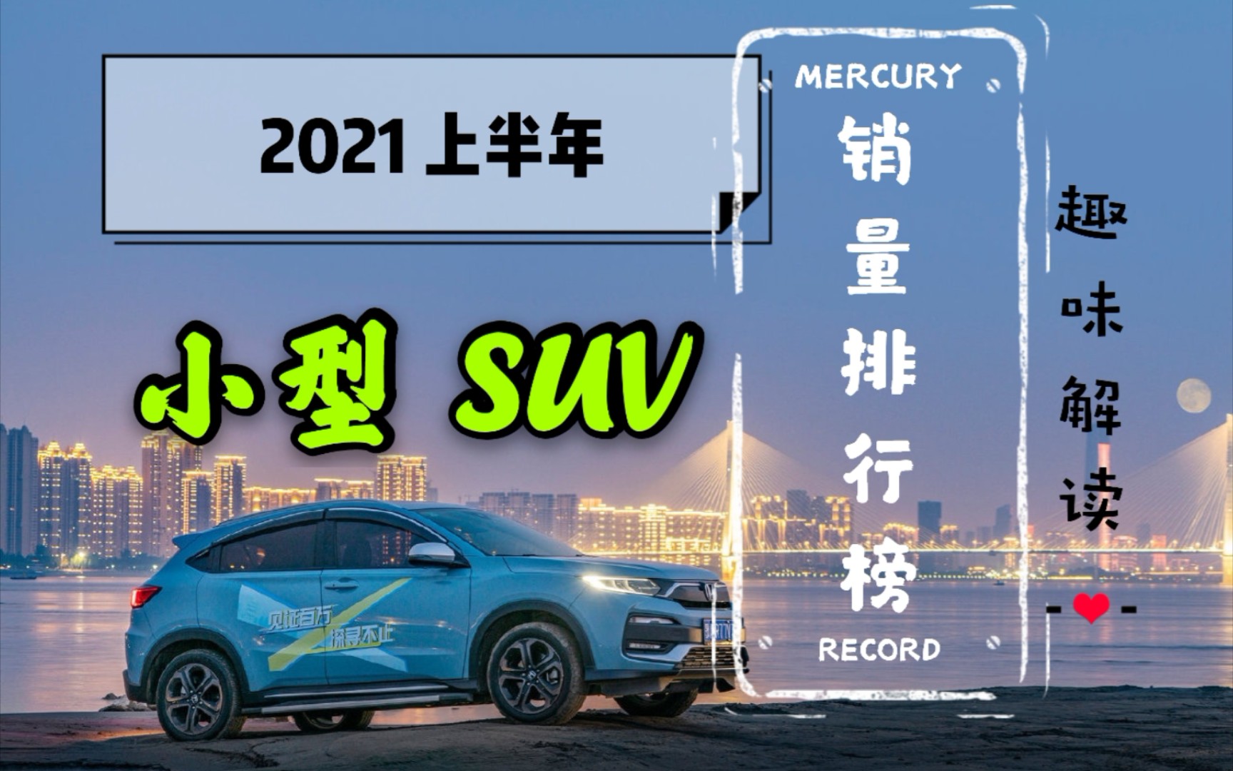 上半年小型SUV销量排名趣味解读——本田竟成最大赢家