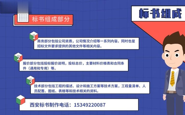 西安代写标书制作公司浅析投标书怎么做——4、投标书的组成部分