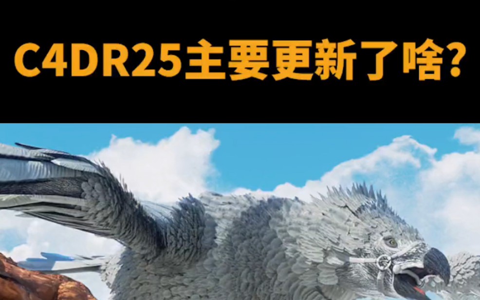 最近很多人进入了学习的误区,这样很影响小白,先从C4DR25说起。...