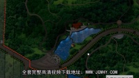 园林景观设计视频教程_ps彩平图_水面灯光亮化