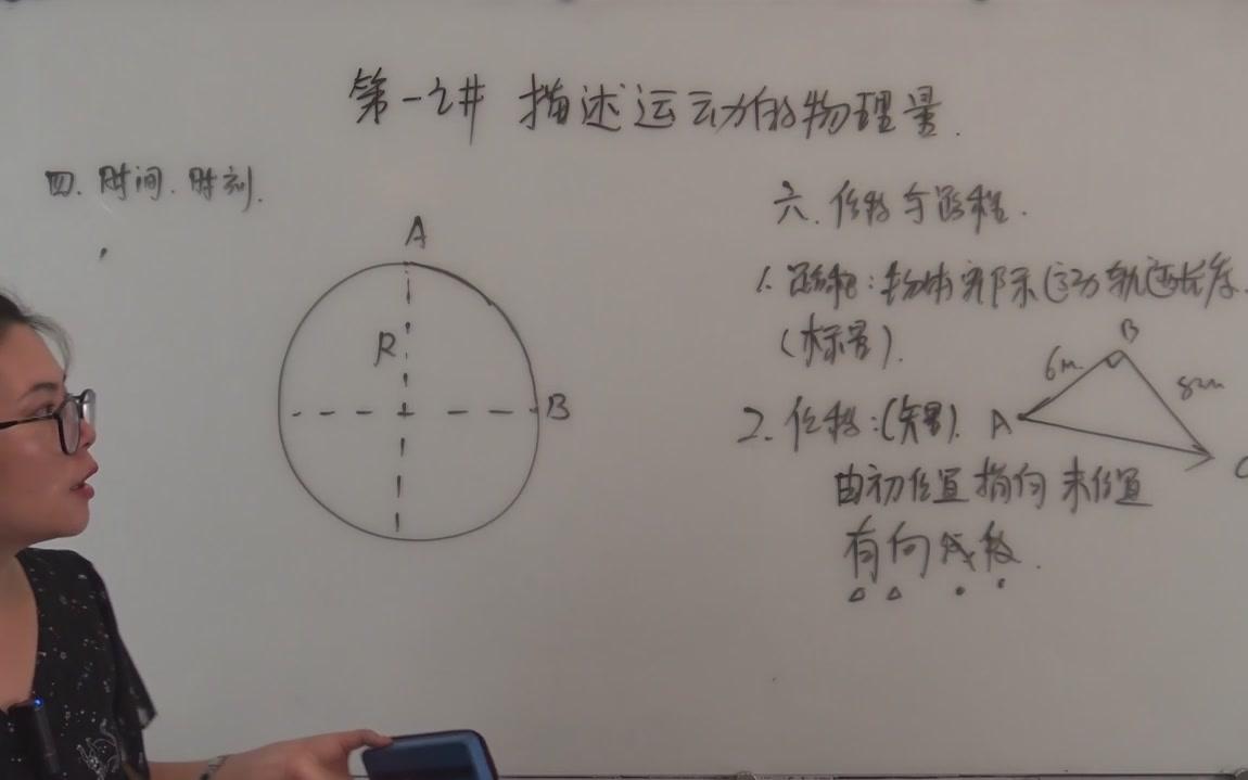 高中物理必修一 描述运动的物理量-位移与路程