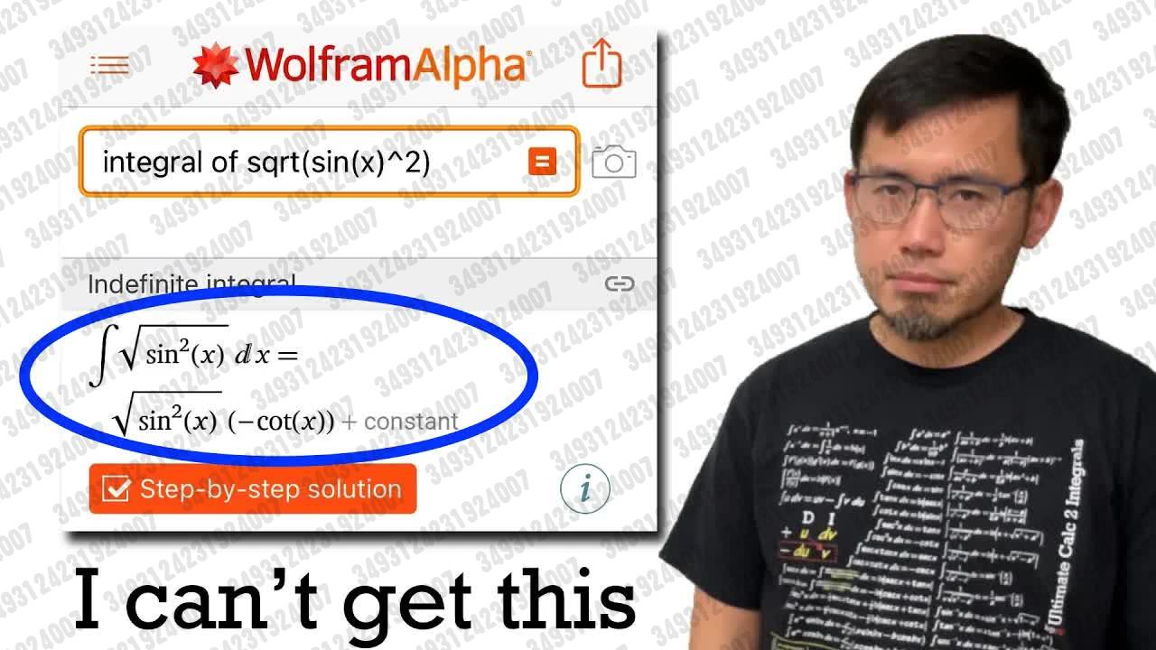 2023.12.14 【blackpenredpen】sqrt(sin^2(x)) 的积分,但我真的无法...