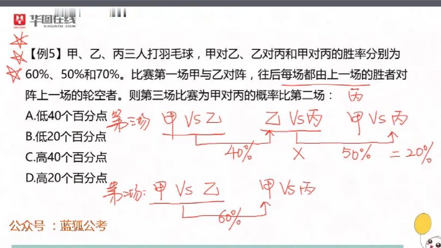 07事业单位考试D-基础理论-数量关系-概率问题