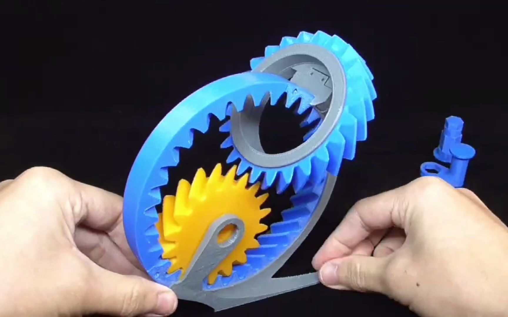 3D打印斜齿轮动力学物体,体验机械的魅力