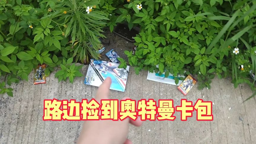 路边捡到奥特曼卡包