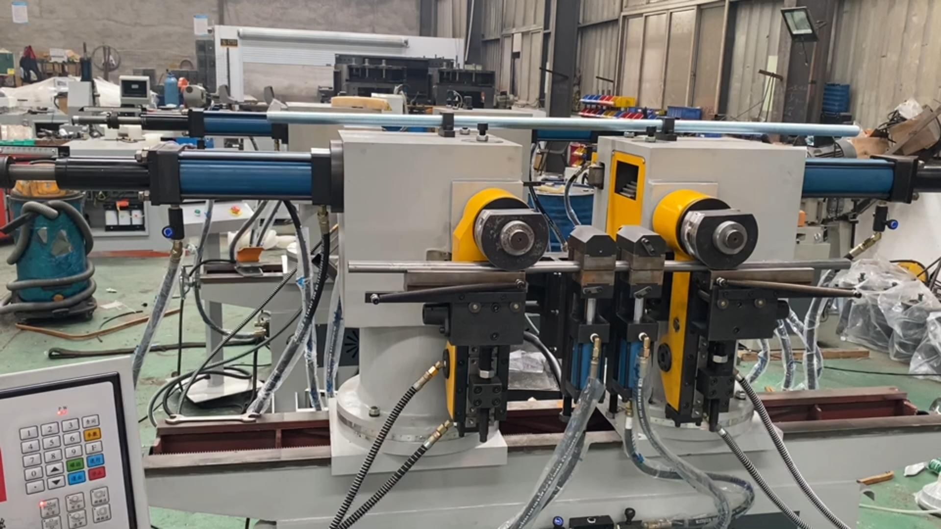 圆管双头自动弯管机,一次成型无毛刺