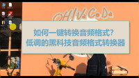 音频格式转换器视频教程