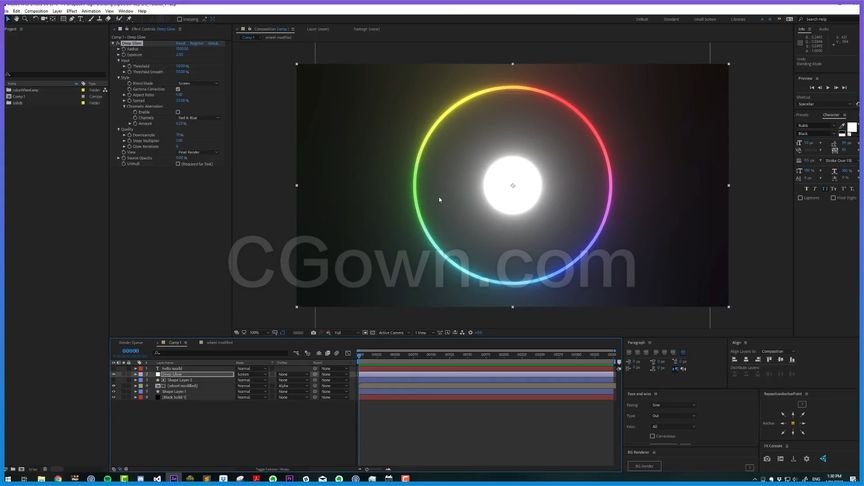 Deep Glow AE插件使用教程