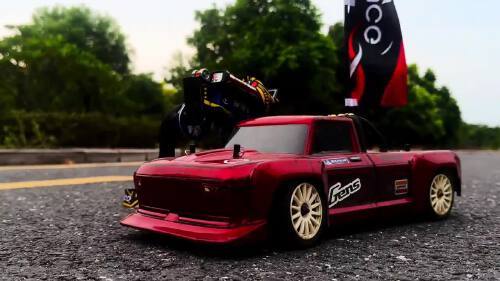 10车越界RC神改装!PTG2R配小流浪车壳,漂移王者秒变JDM战神