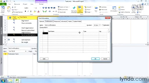 Project.2010基础视频教程16Linking tasks