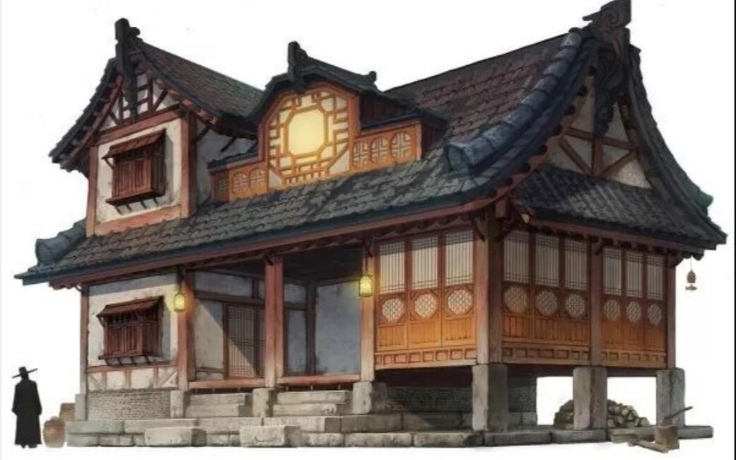 3Dmax场景建模——古风建筑房子模型制作讲解