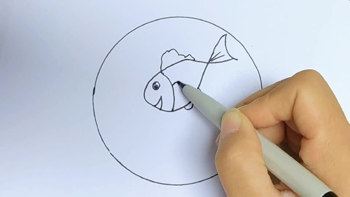 海底世界怎么画?小鱼简笔画,创意简笔画,儿童画,少儿创意美术