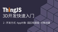 ThingJS教程 3D开发快速入门 第二讲 开发方式·App对象·园区层级...